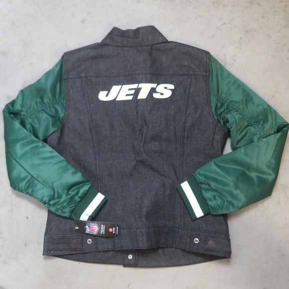 Levi's | Jackets & Coats | Levis Nfl Womens New York Jets Denim Jacket ...